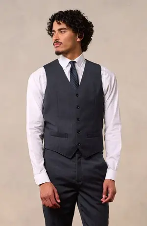 THE BLACK TUX Suit Vest - Charcoal