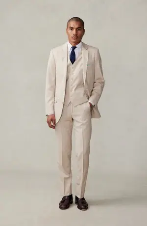 THE BLACK TUX Suit Vest - Tan