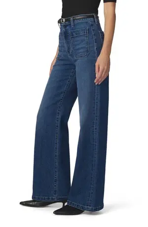 Joe's Jeans The Mia Patch Pocket High Waist Wide Leg Jeans