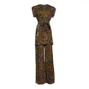 JENNAFER GRACE Ashbury Moss Tunic And Palazzo Set