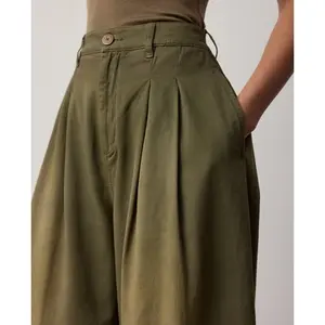 Ralph Lauren Ellen Foiled Cotton Denim Chino Pant