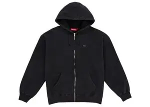 Supreme Small Box Zip Up Hooded Sweatshirt - Black