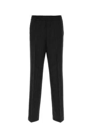 Versace Greca Jacquard Wool Trousers