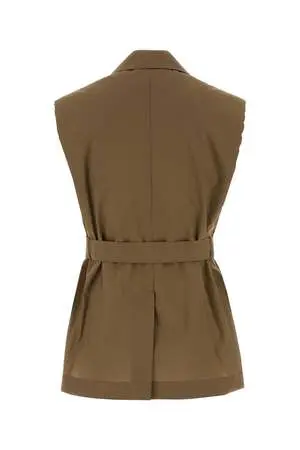 Brunello Cucinelli Cotton Blend Vest - Brown