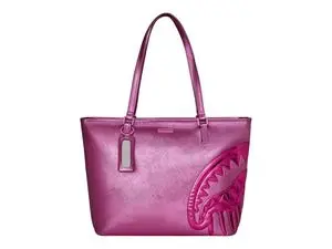 SPRAYGROUND Metallic Pink Metallic Drip Tote - Multicolor