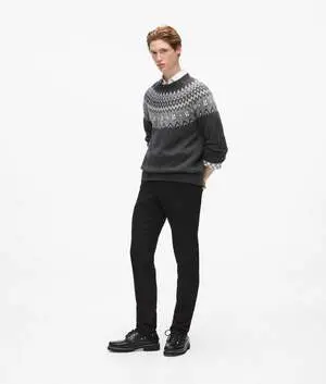 Karl Lagerfeld Slim-fit Suit Pants - Black