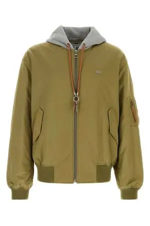 Loewe Khaki Nylon Bomber Jacket - Green