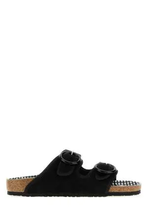 BIRKENSTOCK X REPETTO Suede Repetto Arizona Slippers - Black