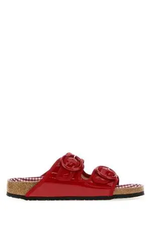 BIRKENSTOCK X REPETTO Leather Repetto Arizona Slippers - Red