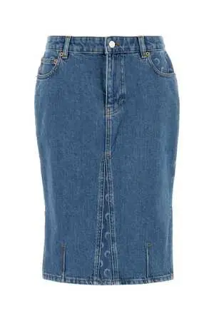 MARINE SERRE Denim Skirt