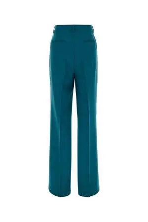 Max Mara Petrol Wool Blend Talco Pant