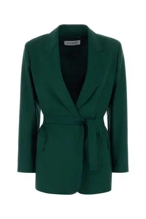 Max Mara Dark Wool Talento Blazer - Green