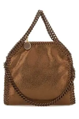 Stella McCartney Bronze Shaggy Deer Mini Falabella Handbag - Silver