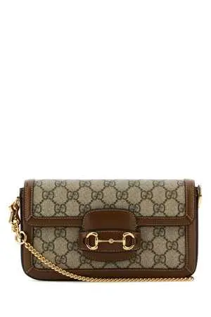 Gucci Gg Supreme Fabric Mini Horsebit 1955 Handbag - Multicolor