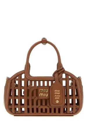 Miu Miu Leather Handbag - Brown