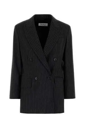 Max Mara Embroidered Wool Blazer - Multicolor