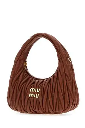 Miu Miu Copper Nappa Leather Wander Handbag - Orange