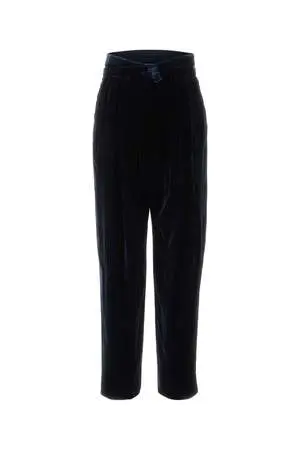 Giorgio Armani Midnight Velvet Pant - Blue