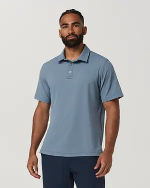 Vuori Short Sleeve Torrey Golf Polo - Waterfall
