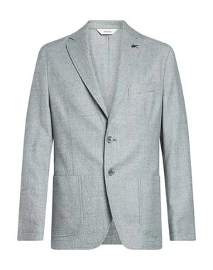 PAOLONI Blazer Size Wool, Elastane - Grey