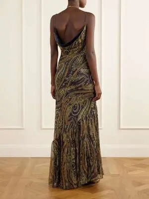 Etro Paisley-printed Silk-blend Maxi Dress