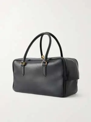 Balenciaga Le 7 Leather Bowling Shoulder Bag
