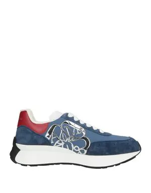 Alexander McQueen Sneakers Slate Size Leather, Textile Fibers