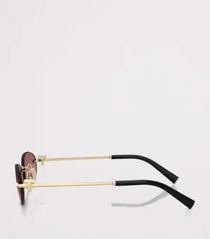 Tiffany & Co. Metal Oval Sunglasses
