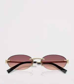 Tiffany & Co. Metal Oval Sunglasses