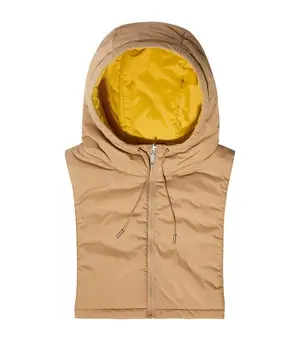 Max & Co. Reversible Hooded Gilet - Brown