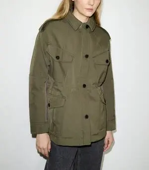 Max & Co. Collared Utility Jacket With Cinched Waist