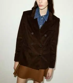 Max & Co. Corduroy Double-breasted Blazer