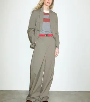 Max & Co. Houndstooth Check Wide-leg Trousers
