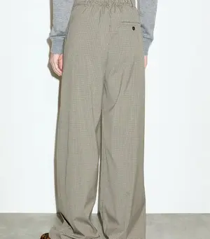 Max & Co. Houndstooth Check Wide-leg Trousers