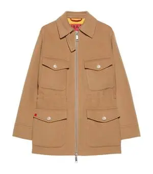 Max & Co. Virgin Wool Utility Jacket - Brown