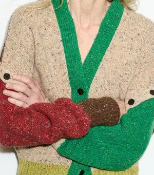 Max & Co. Wool Block-colour Cardigan