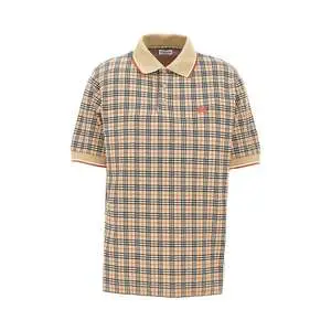 Burberry Check Jerey Polo Hirt - Beige