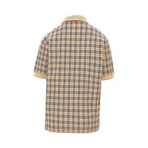 Burberry Check Jerey Polo Hirt - Beige