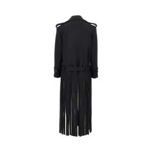Pinko Fringed Wool-blend Coat