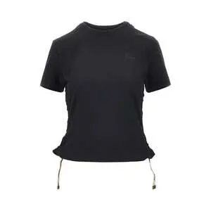 Burberry Short Sleeve Cotton Jersey T-shirt With Side Gatherings