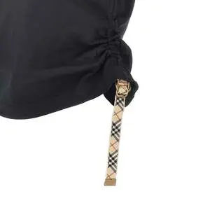 Burberry Short Sleeve Cotton Jersey T-shirt With Side Gatherings