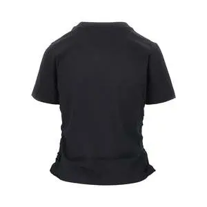 Burberry Short Sleeve Cotton Jersey T-shirt With Side Gatherings