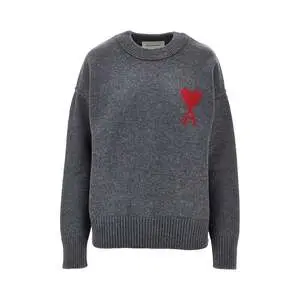 AMI Paris De Coeur' Crewneck Sweater