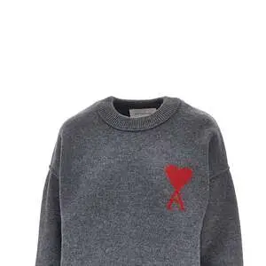 AMI Paris De Coeur' Crewneck Sweater