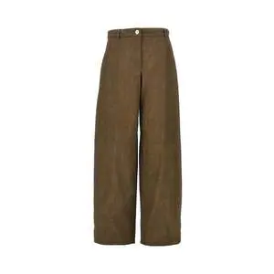 Pinko Nubuck-effect Fabric Pants