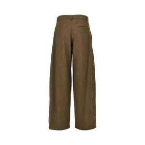 Pinko Nubuck-effect Fabric Pants