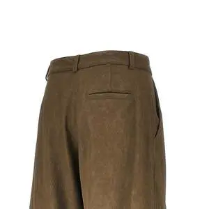 Pinko Nubuck-effect Fabric Pants