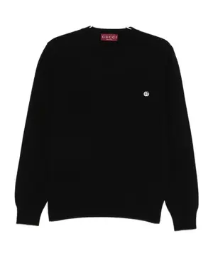 Gucci Logo Plaque Knitted Jumper