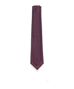 Emporio Armani Geometric-pattern Silk Tie