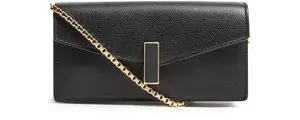 VALEXTRA Goldtone Flap Bag